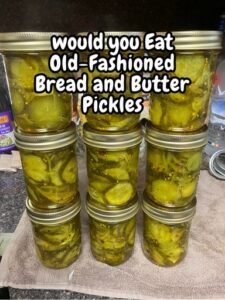 Old-Fashioned Bread and Butter Pickles – RECIPES
